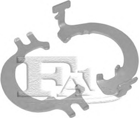 spaustukų komplektas, išmetimo sistema 148-904 (FA1)