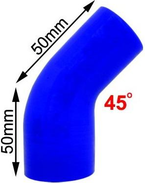 Silicone bend reducer Φ63.5-Φ50 45dgrs Thickness 5mm SL635045 (Extreme ...